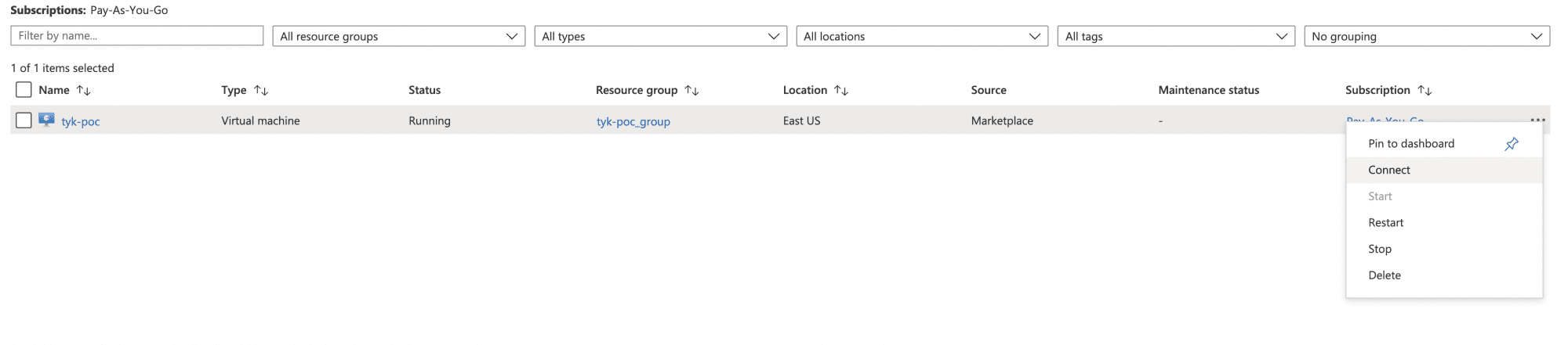 Getting started with Tyk on Microsoft Azure and Ubuntu