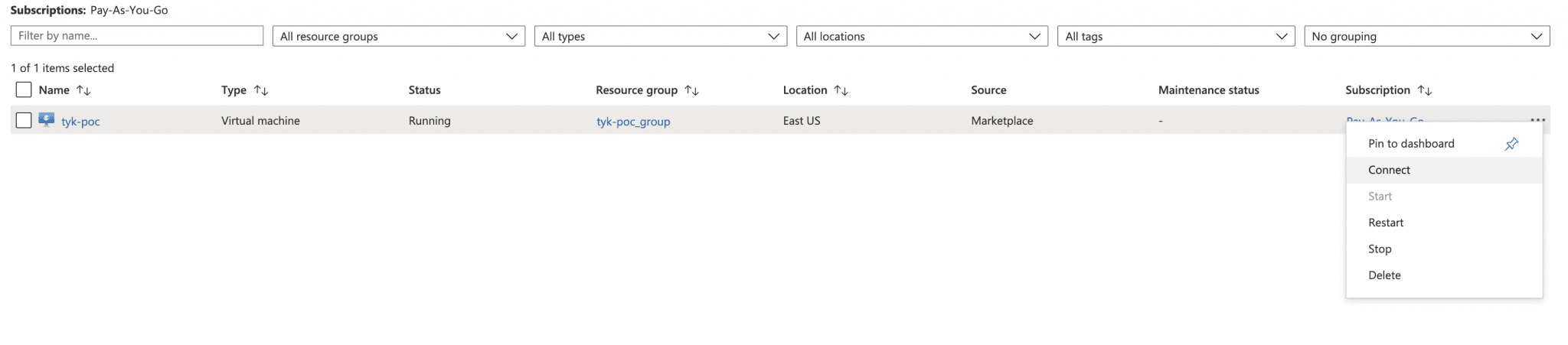 Getting started with Tyk on Microsoft Azure and Ubuntu
