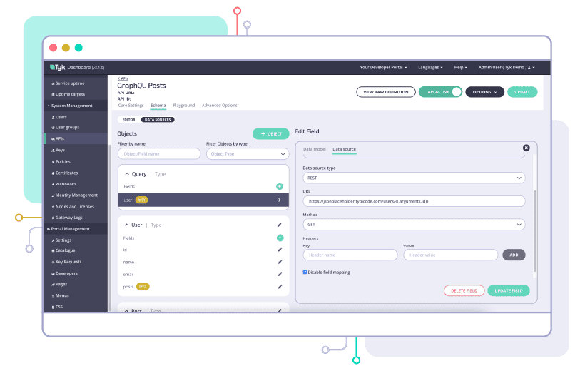 No-code GraphQL with Universal Data Graph - Tyk