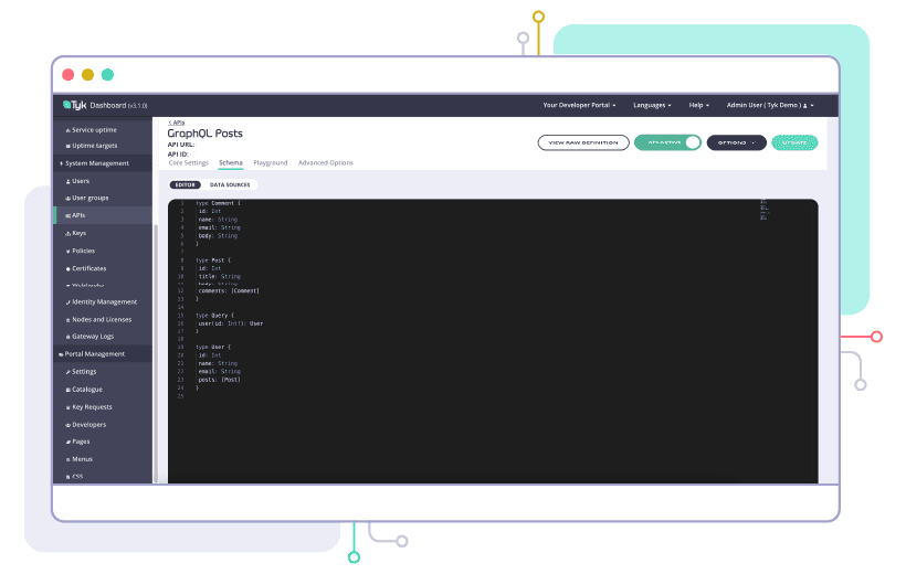 No-code GraphQL with Universal Data Graph - Tyk API Gateway and API Management