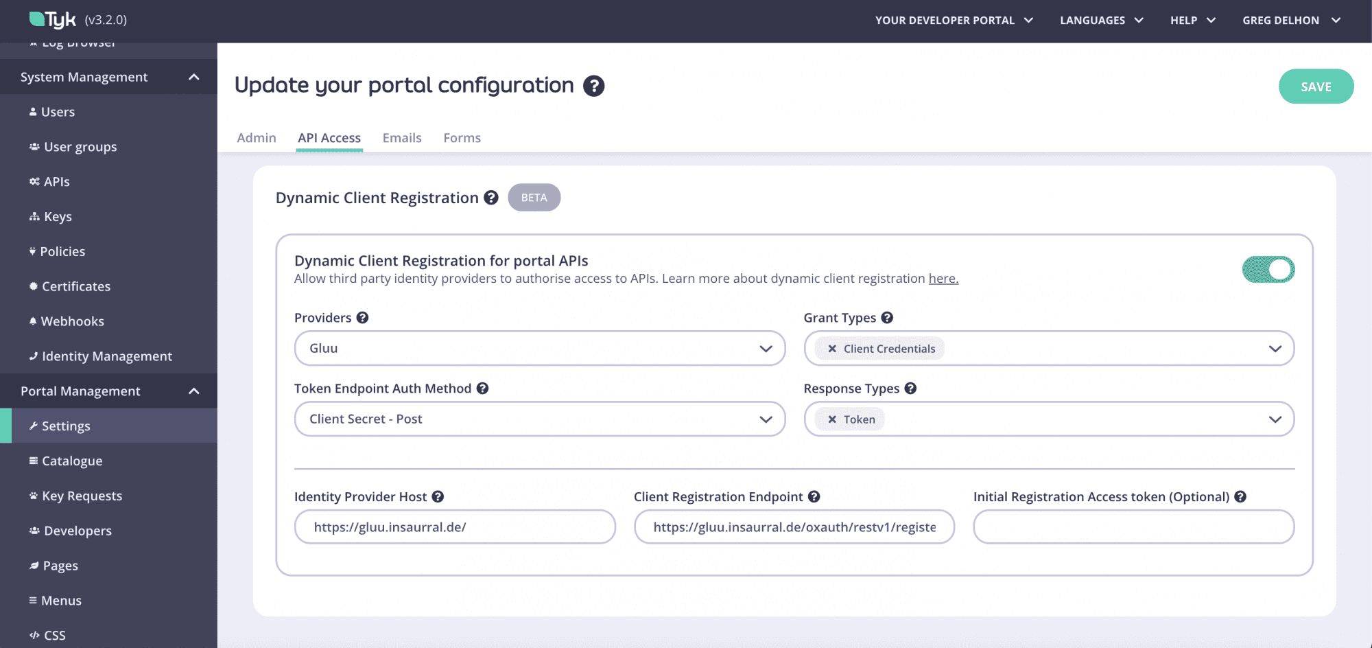 Bringing your own identity provider to enterprise API management